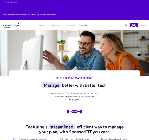 Improve plan management | Corebridge Financial