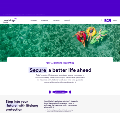 Permanent Life Insurance | Corebridge Financial